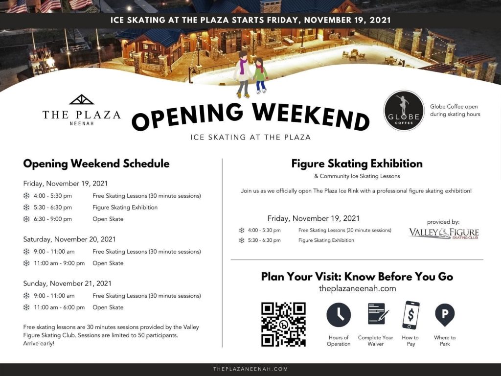 Ice Skating at The Plaza – Opening Weekend – City of Neenah